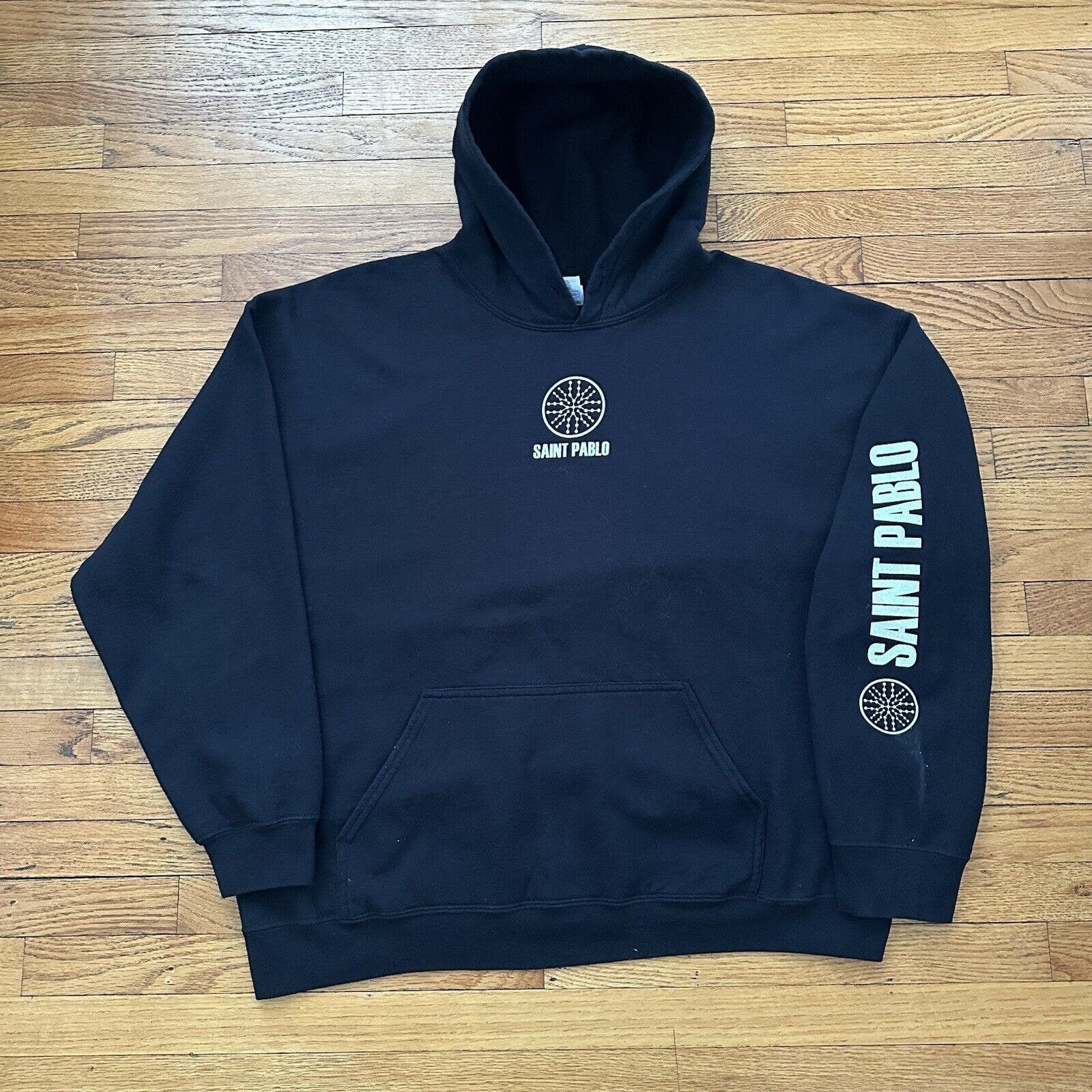 Kanye West Saint Pablo Tour Kanye West Black Hoodie Size XL Yeezy | Grailed