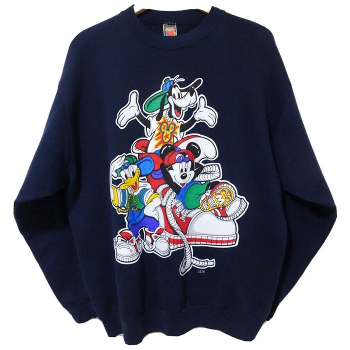 Mickey Unlimited XL Vtg 90s Disney Mickey Mouse Donald Duck Goofy Jerry ...