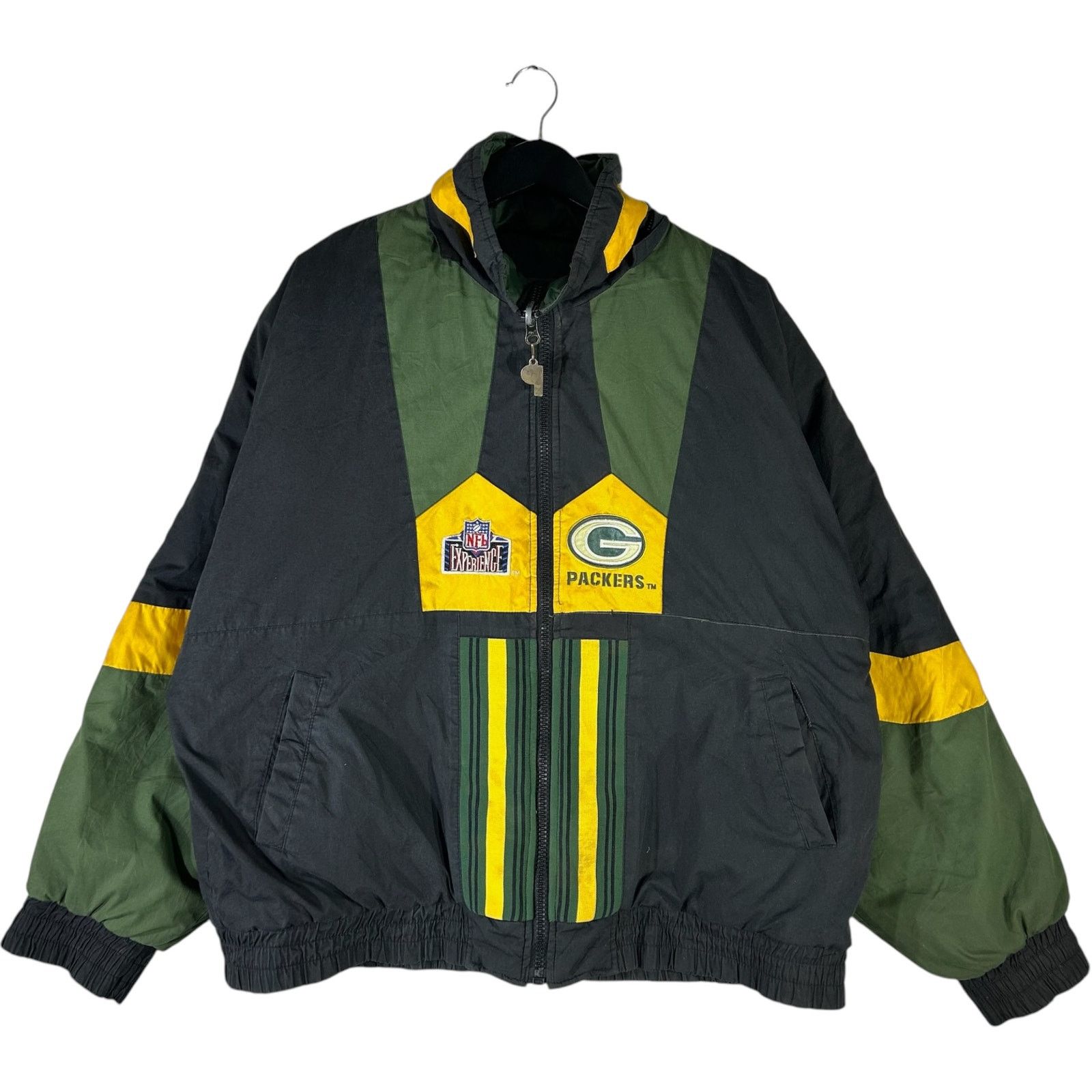 Pro Player Vintage Green Bay Packers Reversible NFL Puffer Jacket 90s ...