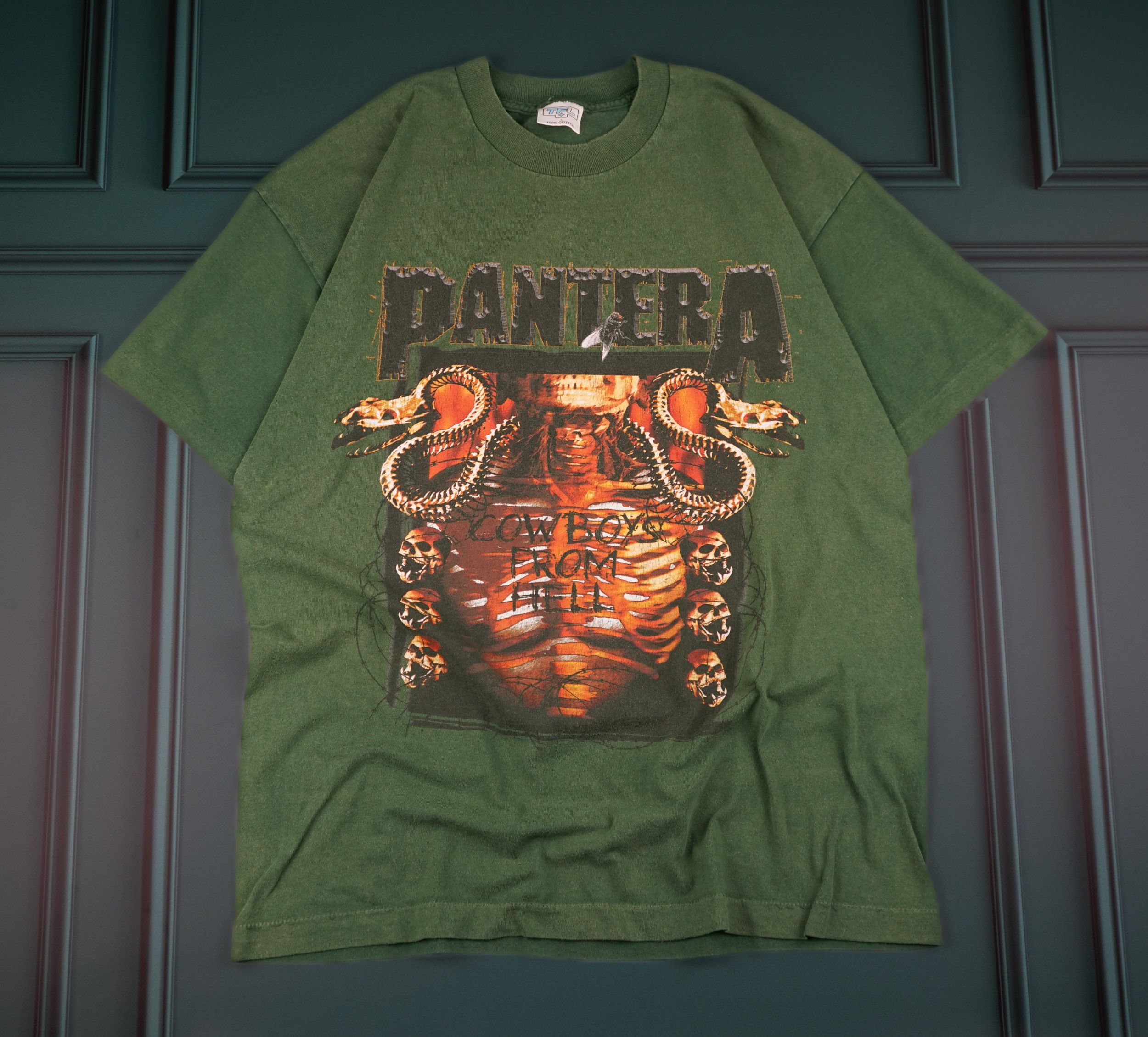 Band Tees × Rock T Shirt × Vintage Vintage 1990 Pantera T-Shirt Cowboys ...