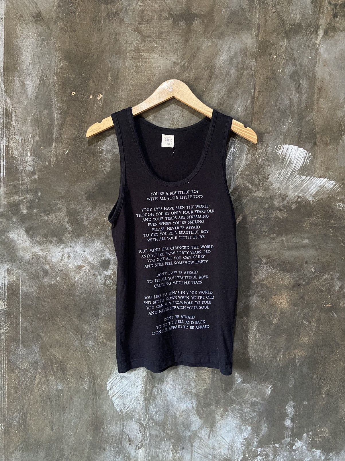 Japanese Brand Japanese-Beautiful Boy Poem Tank Top | Grailed