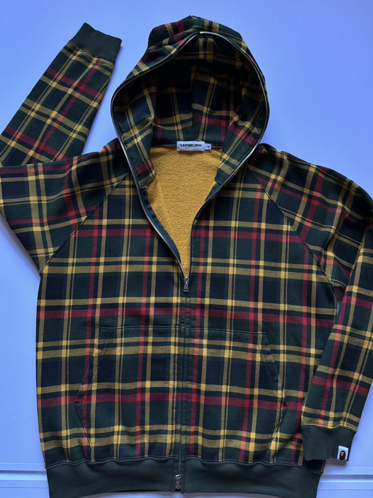 Bape ~2011 Isetan "City" Exclusive Plaid Checked Full Zip Hoodie | Grailed