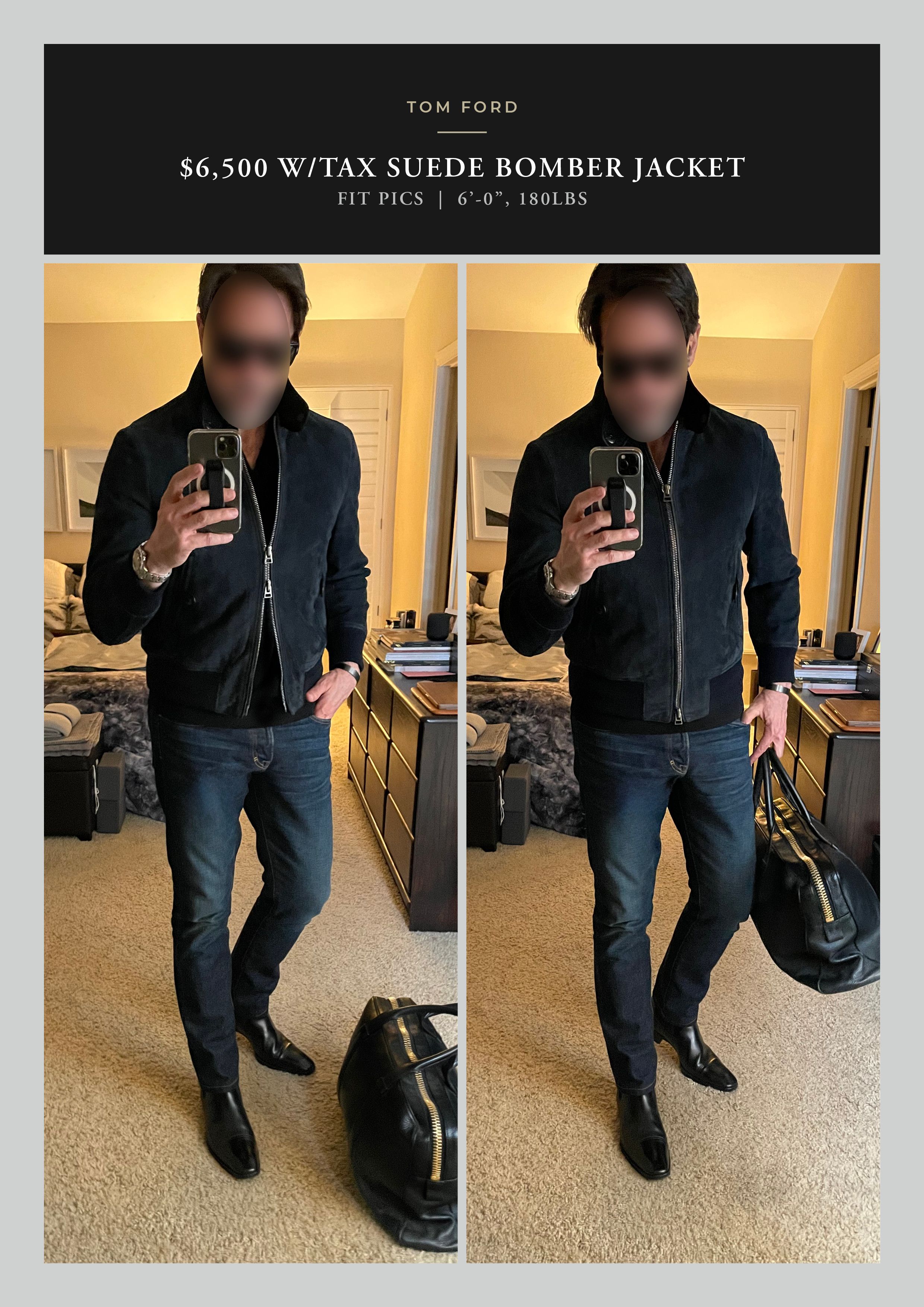 Tom Ford Ultimate TOM FORD $6,500 Suede Lamb Leather Jacket | Grailed