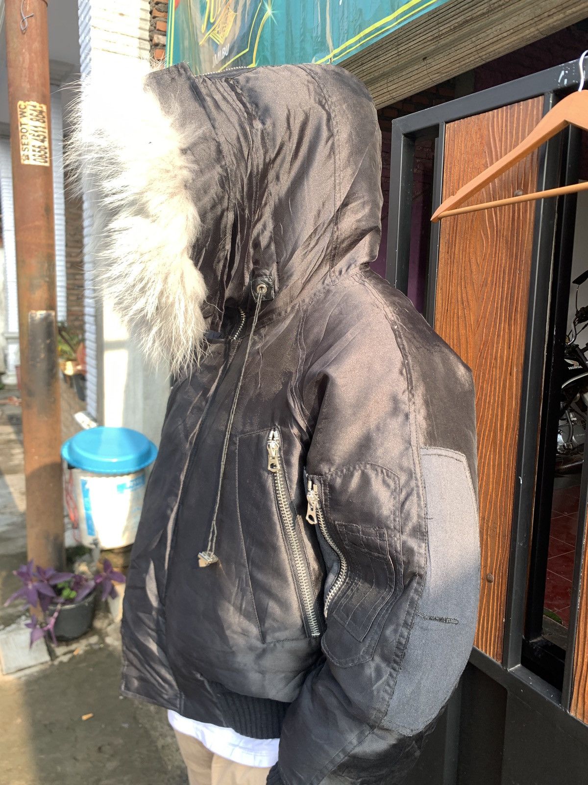 If Six Was Nine Japanese Duck down Bomber Raccoon Fur jacket | Grailed