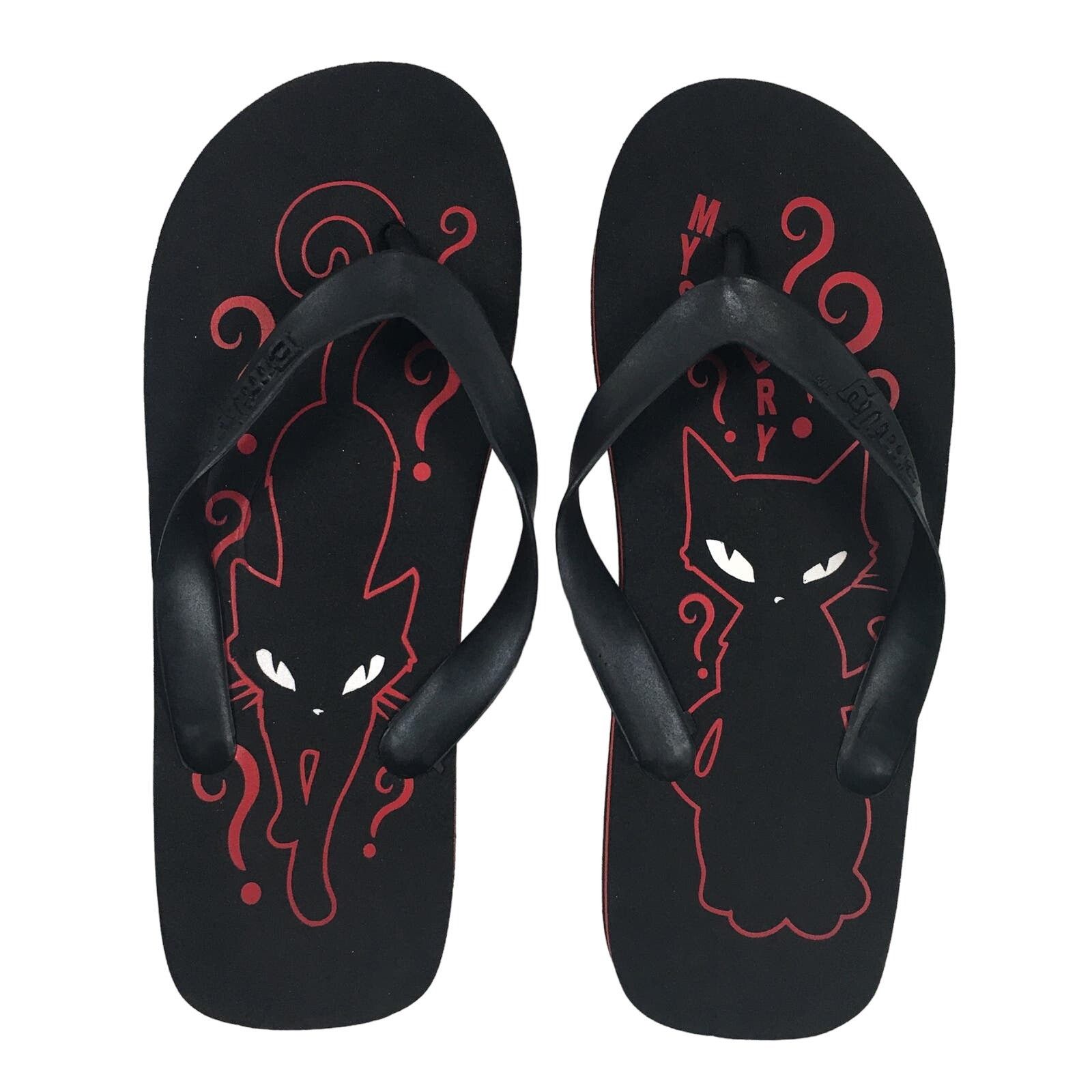 Vintage Vintage Y2K Emily Strange Flip Flop Sandals 38 Womens Goth ...