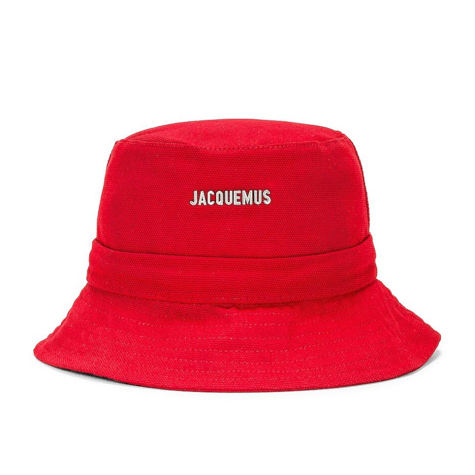 Jacquemus JACQUEMUS Le Bob Gadjo Knotted bucket hat Red 56 | Grailed
