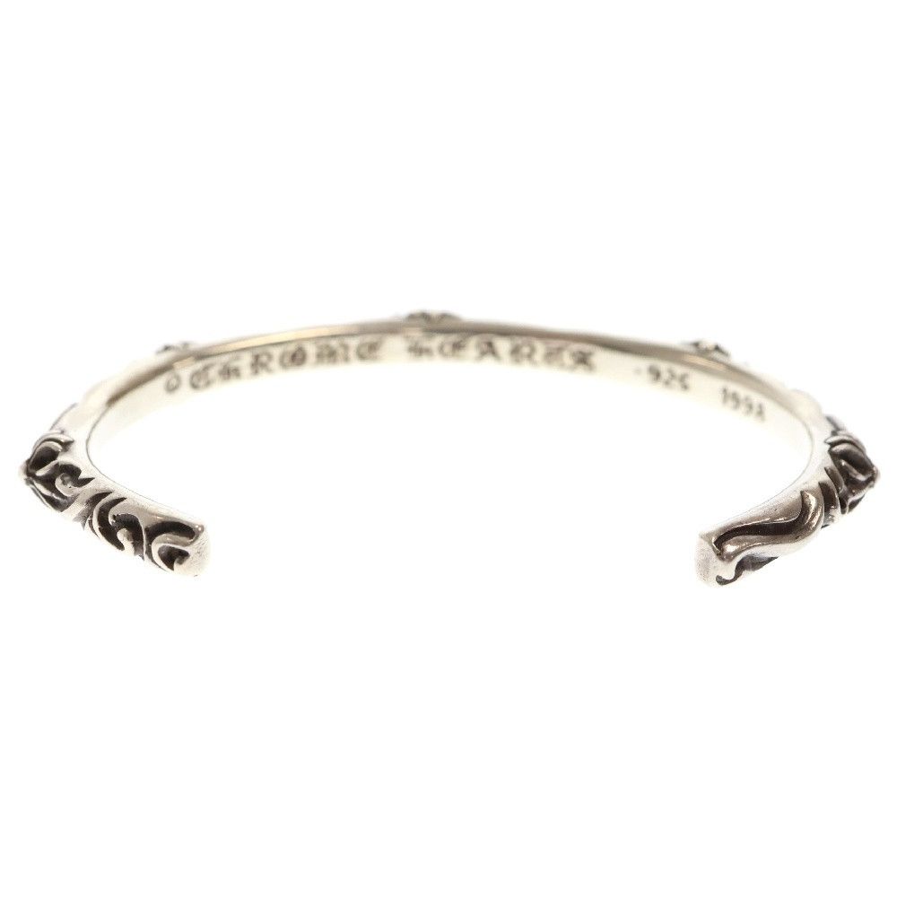 Chrome Hearts Chrome Hearts Band Silver Bracelet Bangle | Grailed