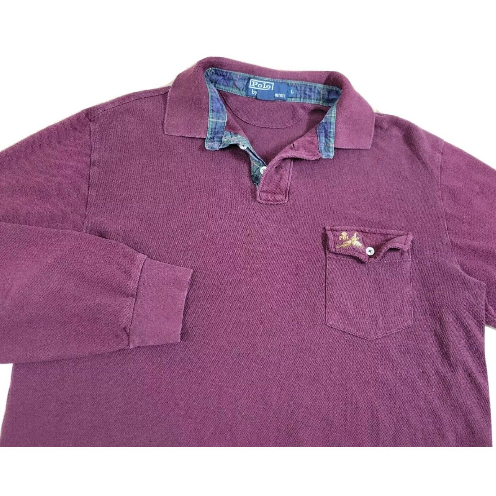 Polo Ralph Lauren Polo Ralph Lauren Large Long Sleeve Pocket Shirt PRL ...