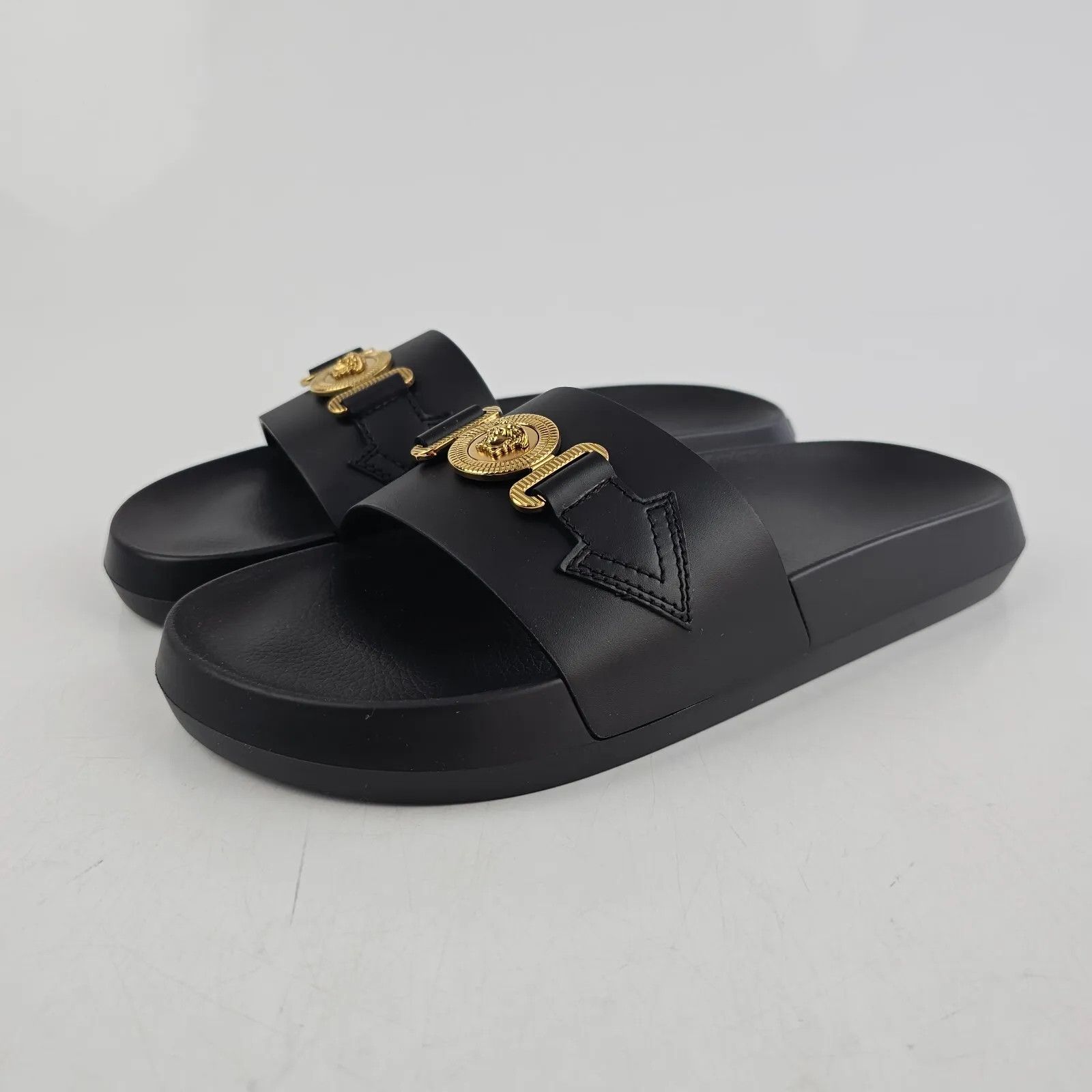 Versace Versace Medusa Men's Black Slide Sandals New | Grailed