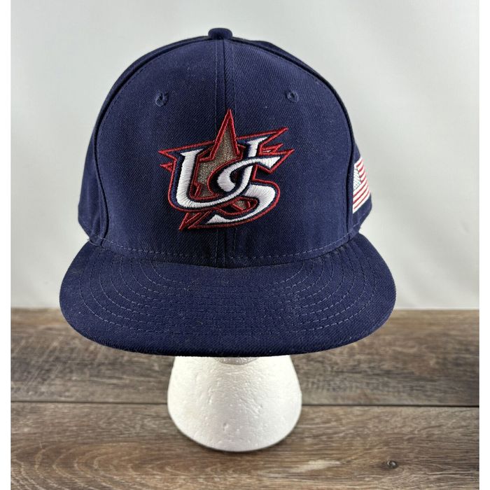 New Era Team USA New Era 59Fifty Fitted Hat Blue WBC - Size 7 5/8 | Grailed