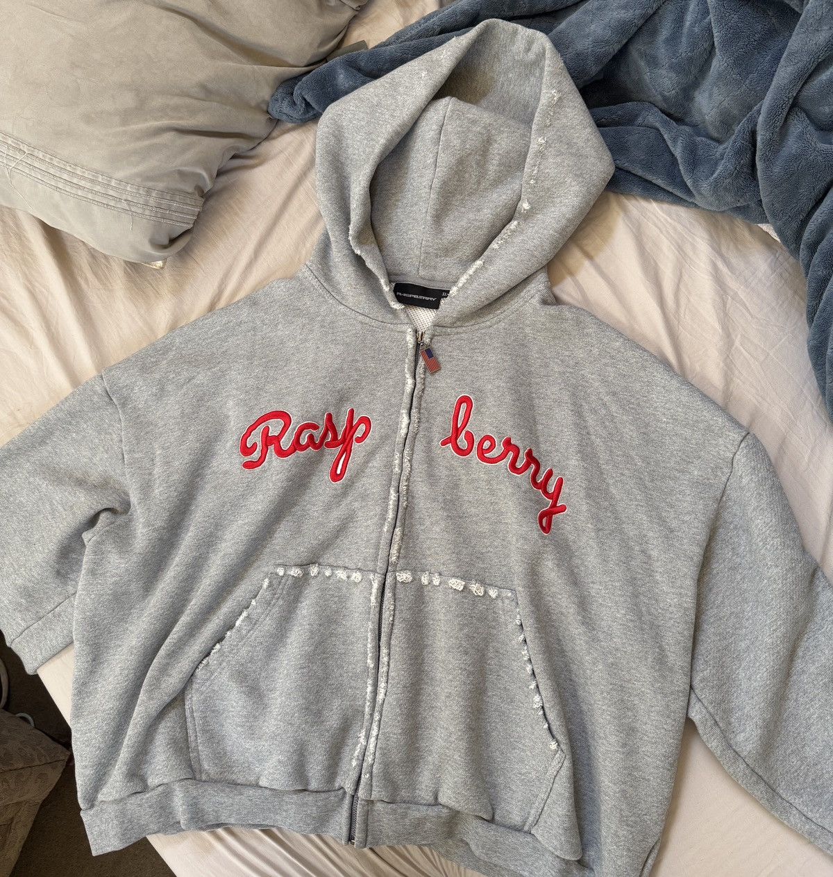 The GV Gallery The GV Gallery “Raspberry Script Zip Up” Size XL | Grailed