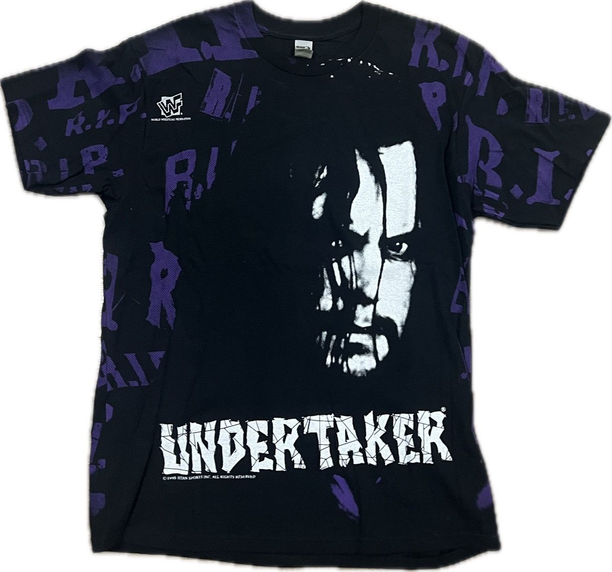 Vintage WWF The Undertaker Modern Bootleg AOP Size L | Grailed