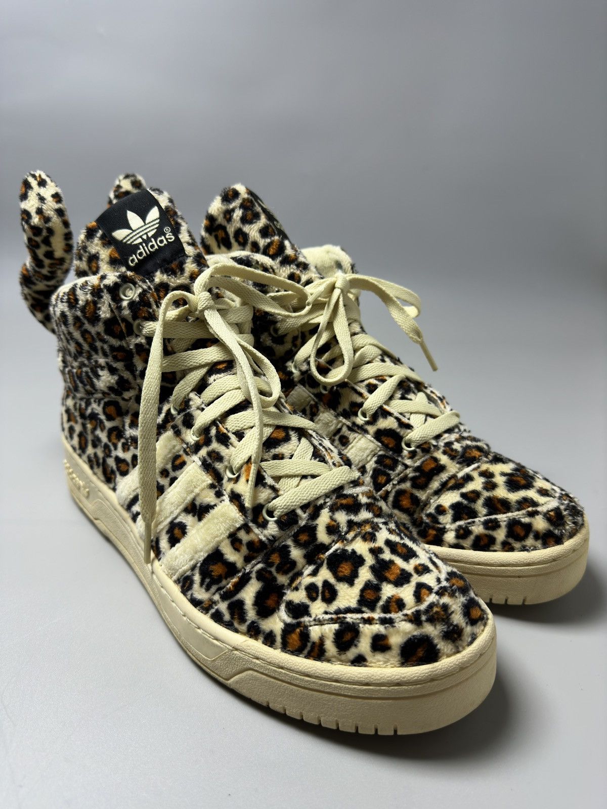 Adidas ADIDAS - JEREMY SCOTT / LEOPARD TAIL SNEAKERS Size US 12 / IT 42 ...