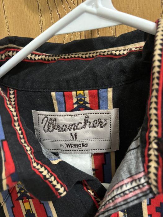 Wrangler vintage wrangler aztec western shirt | Grailed