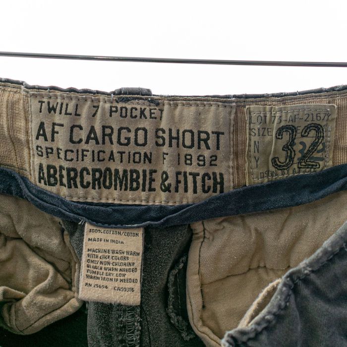 Vintage Abercrombie Fitch Cargo Short 32 Twill 7 Pocket Military Y2K | Grailed