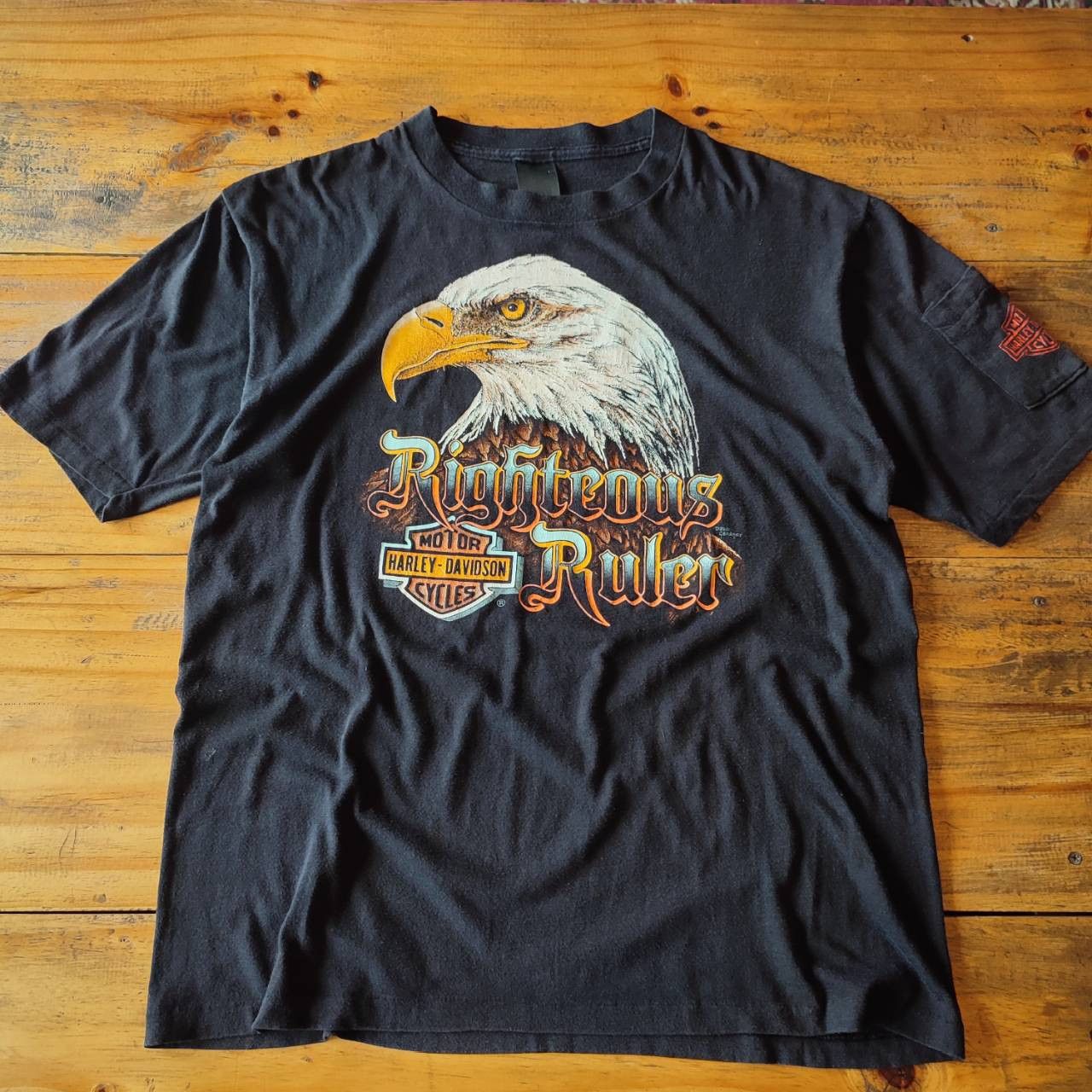 Vintage Vintage Harley Davidson 3D Emblem " Righteous Ruler" | Grailed