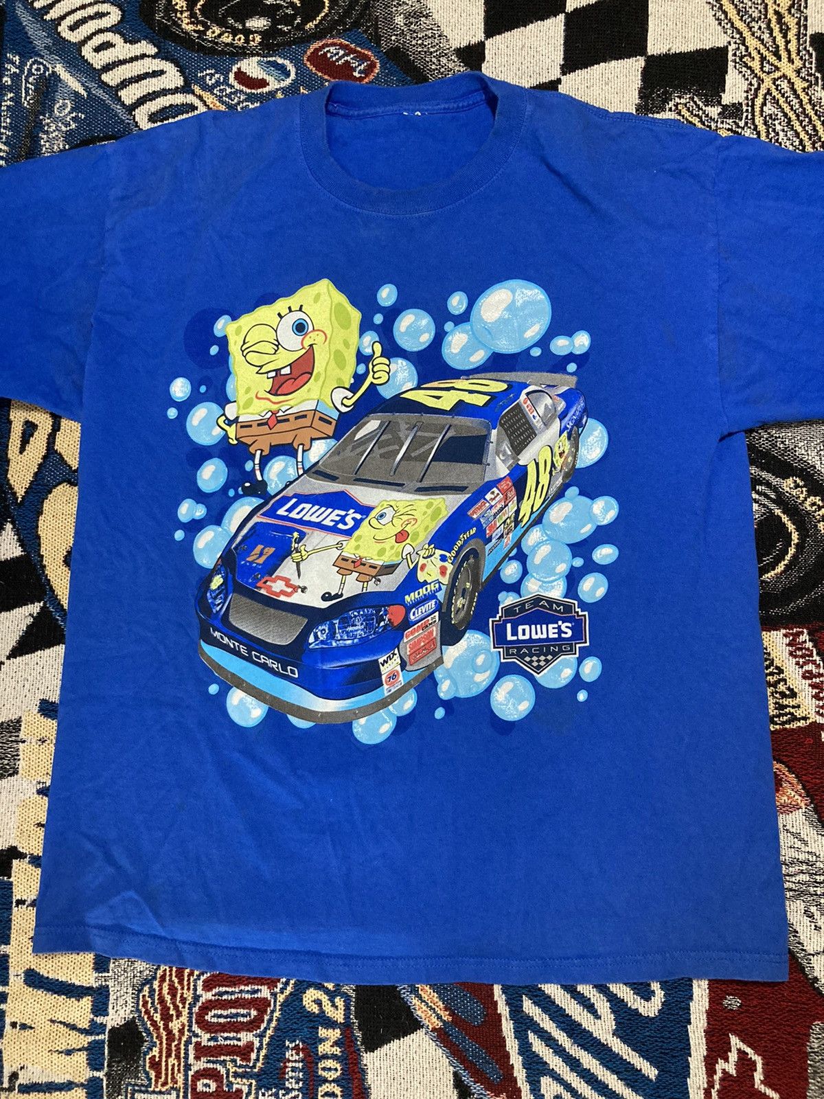 NASCAR × Nickelodeon × Vintage SpongeBob Nascar Jimmie Johnson 2003 XXL ...