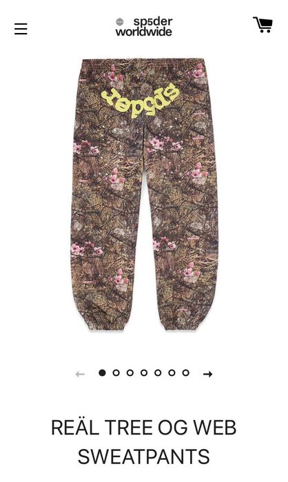 Spider Worldwide SP5DER CAMO SWEATPANTS | Grailed