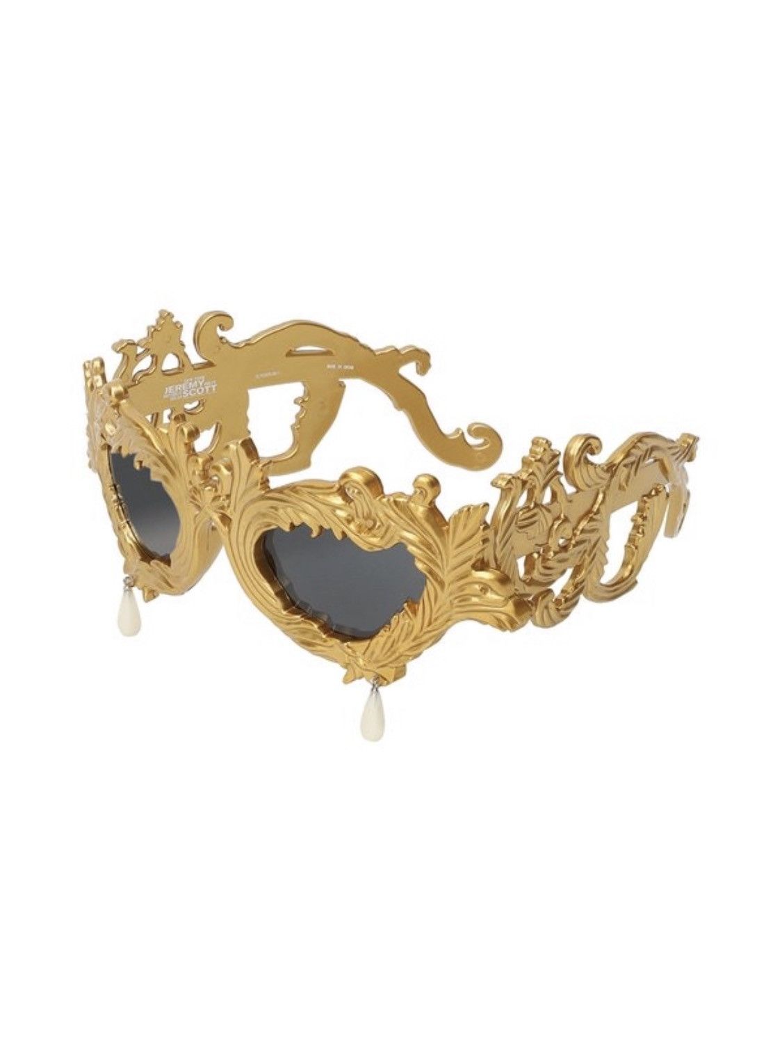 Jeremy Scott Linda Farrow x Jeremy Scott Gold Detail Sunglasses | Grailed
