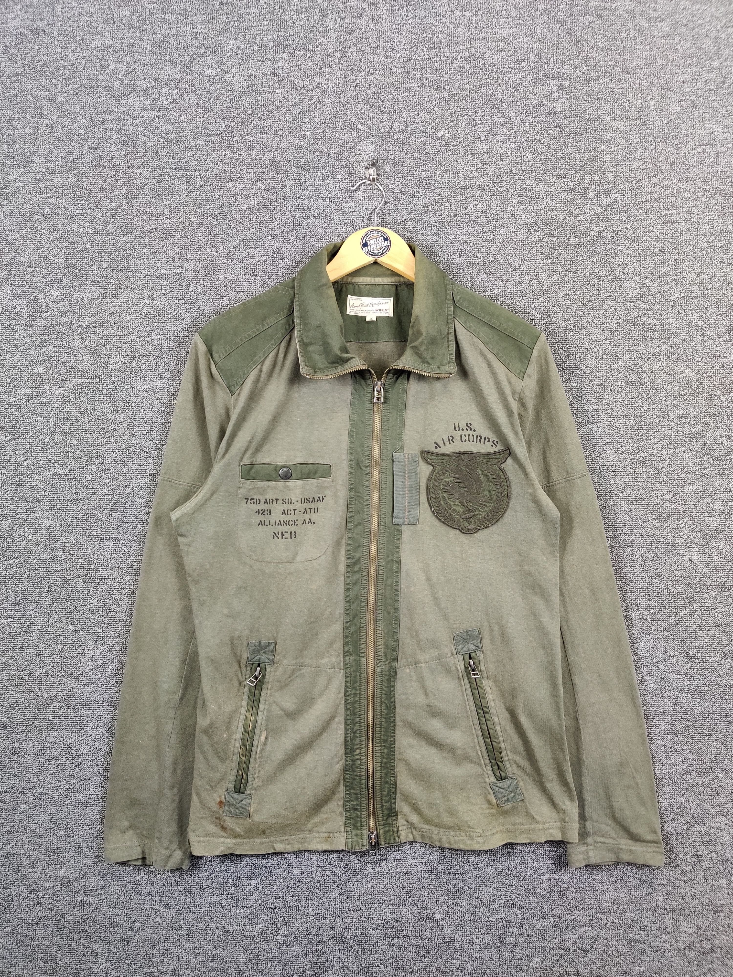 Avirex Vintage Avirex Military Army Sweater Jacket | Grailed