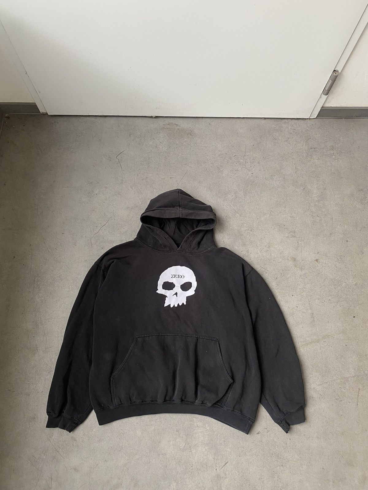 Made In Usa Faded Black ZERO 90s Skate hoodie BLIND style | Grailed