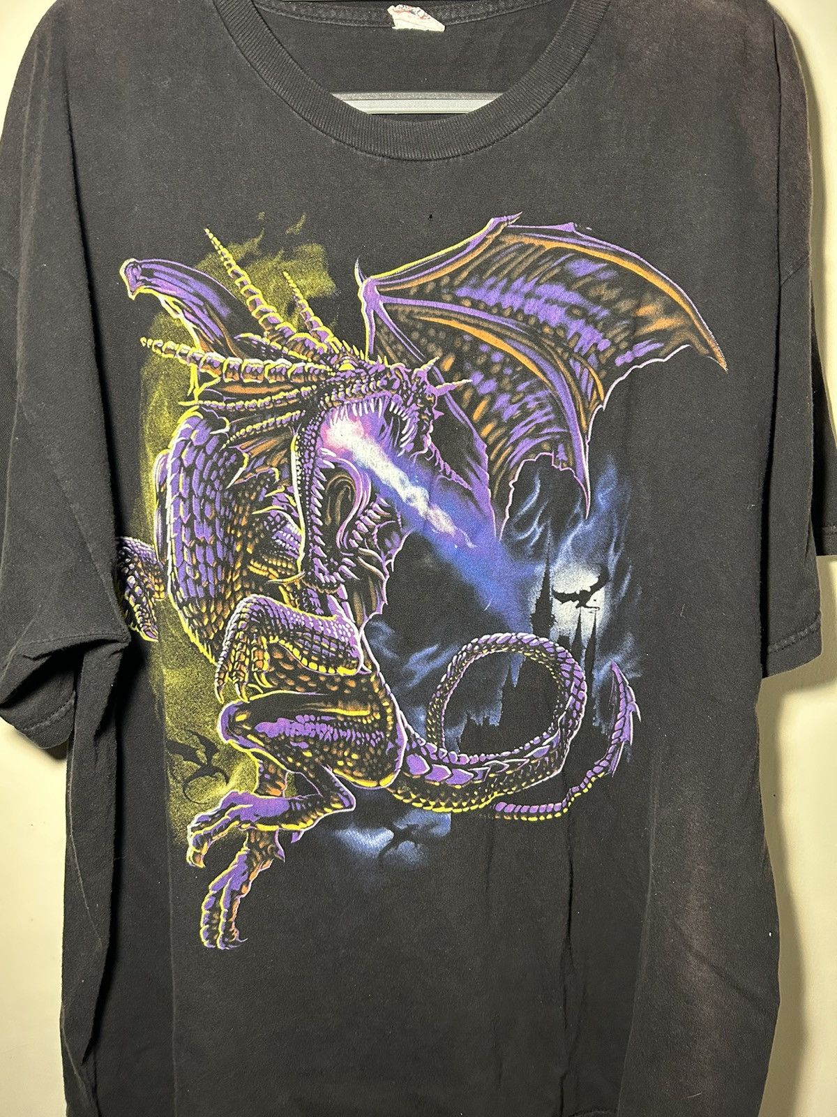 Japanese Brand × Streetwear × Vintage Purple Dragon Y2K Shirt | Grailed