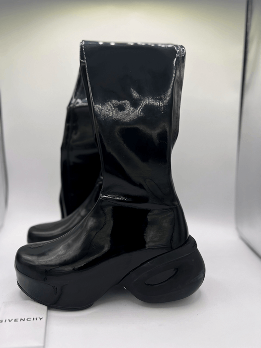 Givenchy Givenchy Sexy Black Latex Over the Knee Platform Boots | Grailed