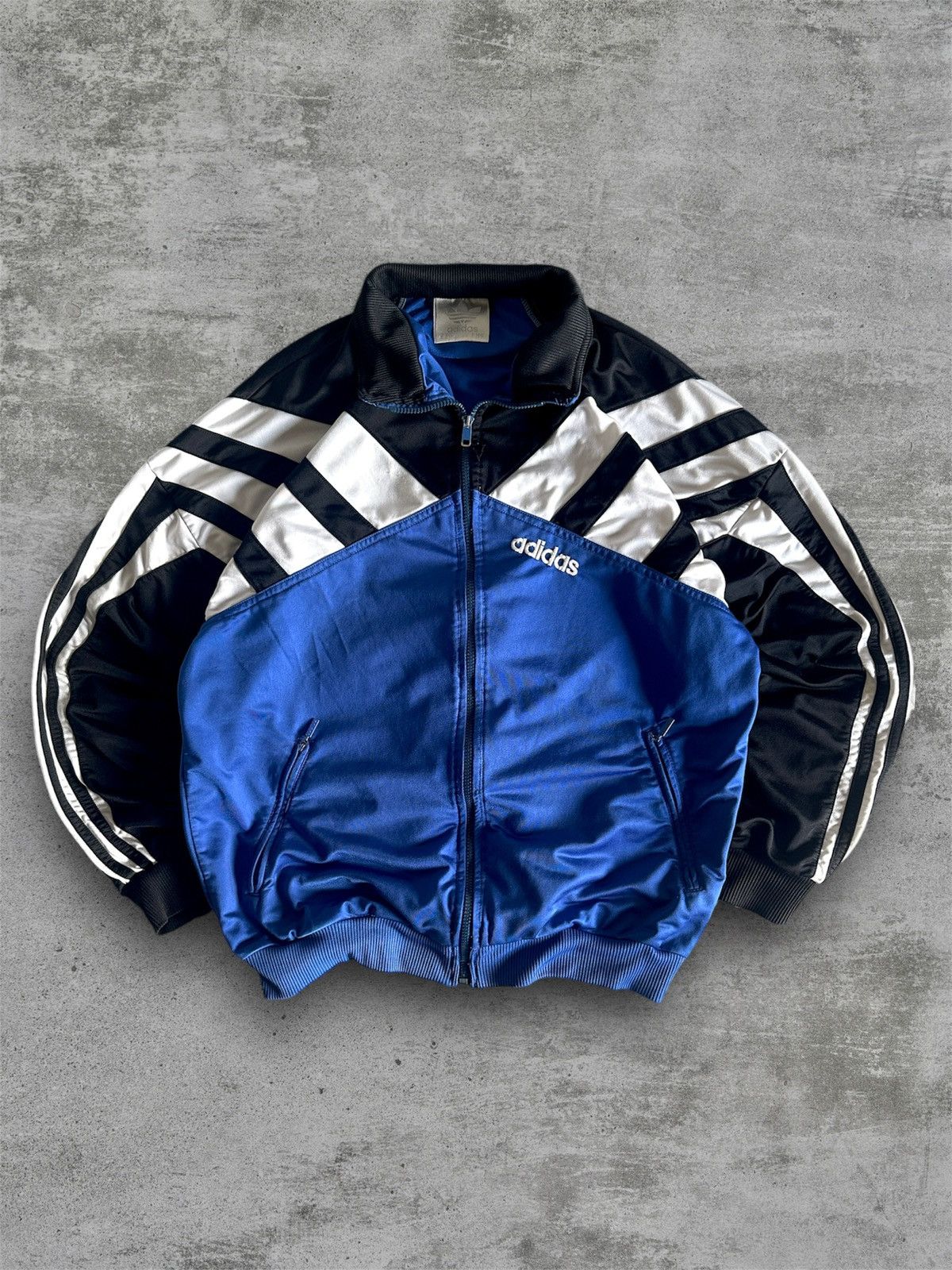 Adidas Adidas Vintage 80s Rare Boxy Fit Track Jacket Zip Hoodie | Grailed