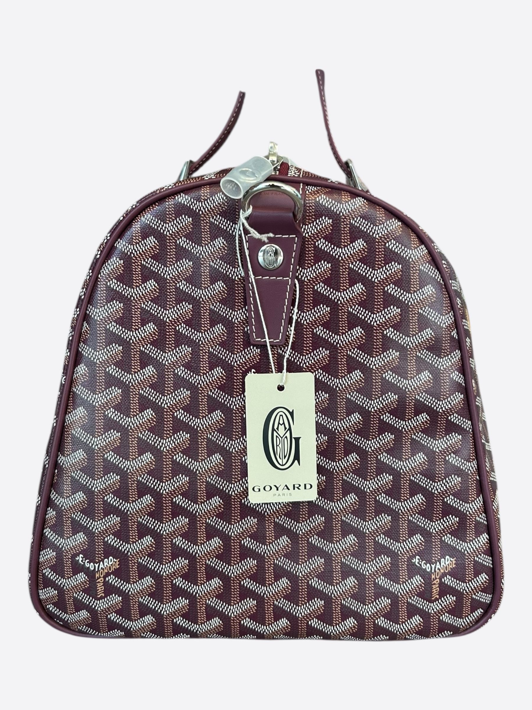 Goyard Goyard Burgundy Boston 50 Duffel Bag | Grailed