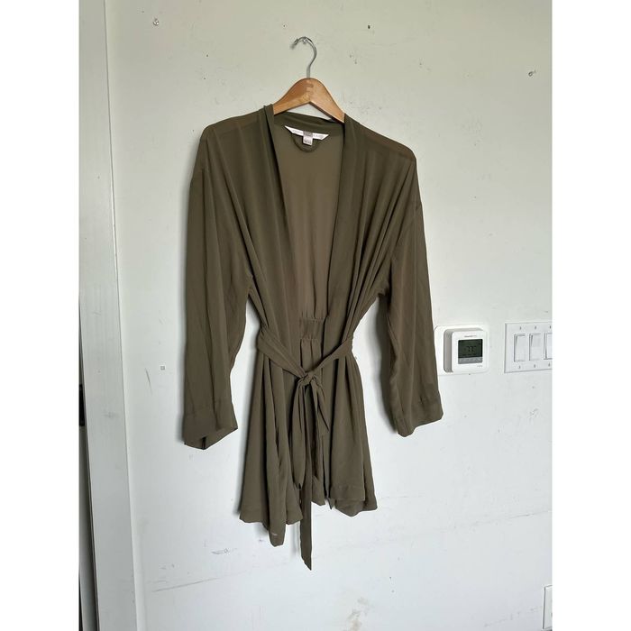 Victoria's Secret Victoria secret olive green sheet robe | Grailed