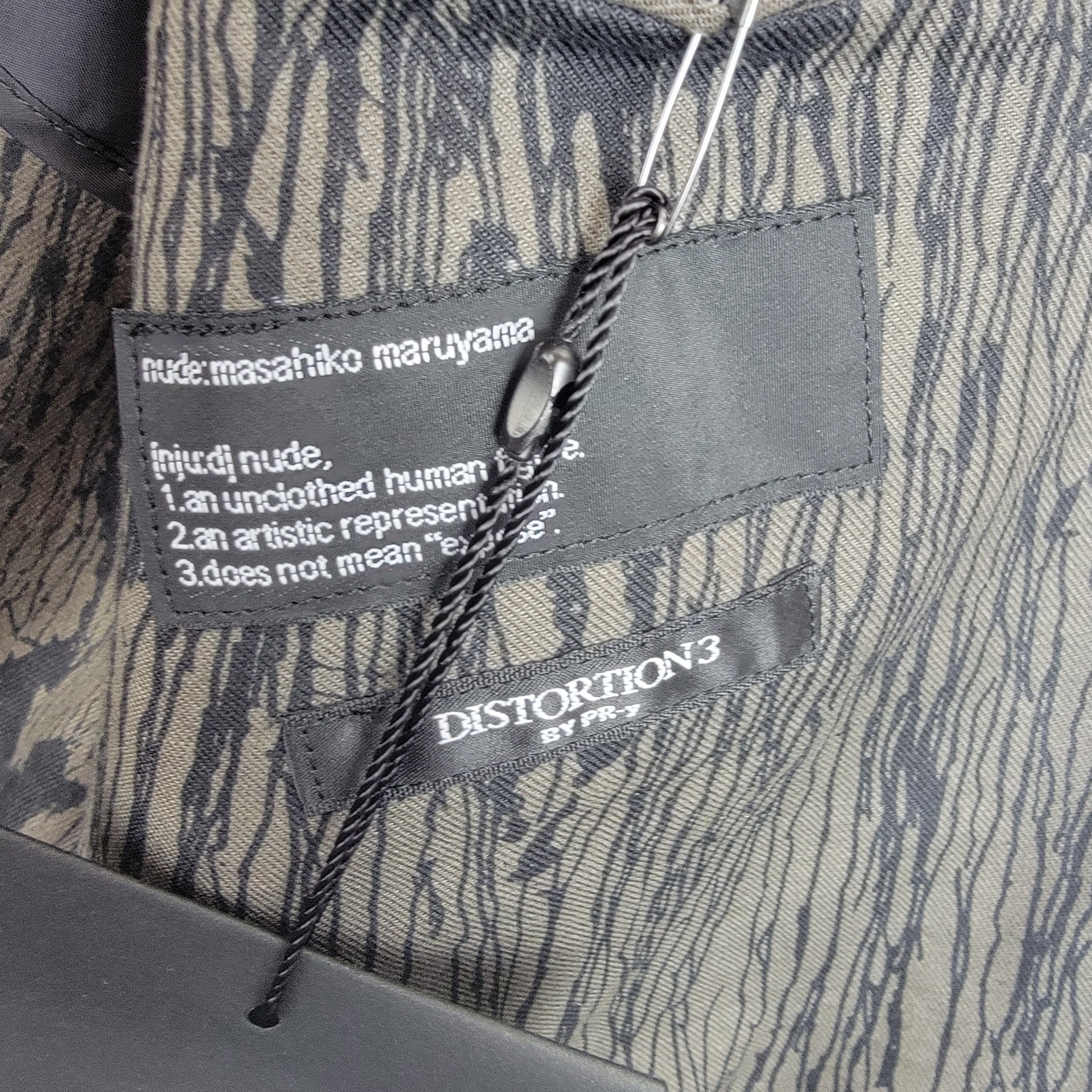 Nude: Masahiko Maruyama Distortion 3 Cotton Linen Jacket Gray Camo ...