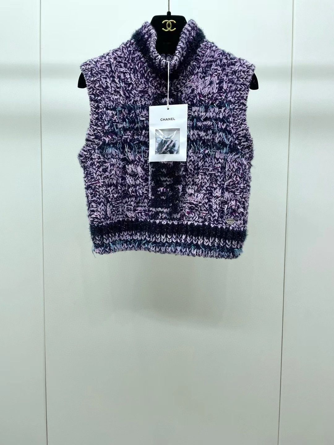 Chanel Chanel 23B purple knit vest | Grailed
