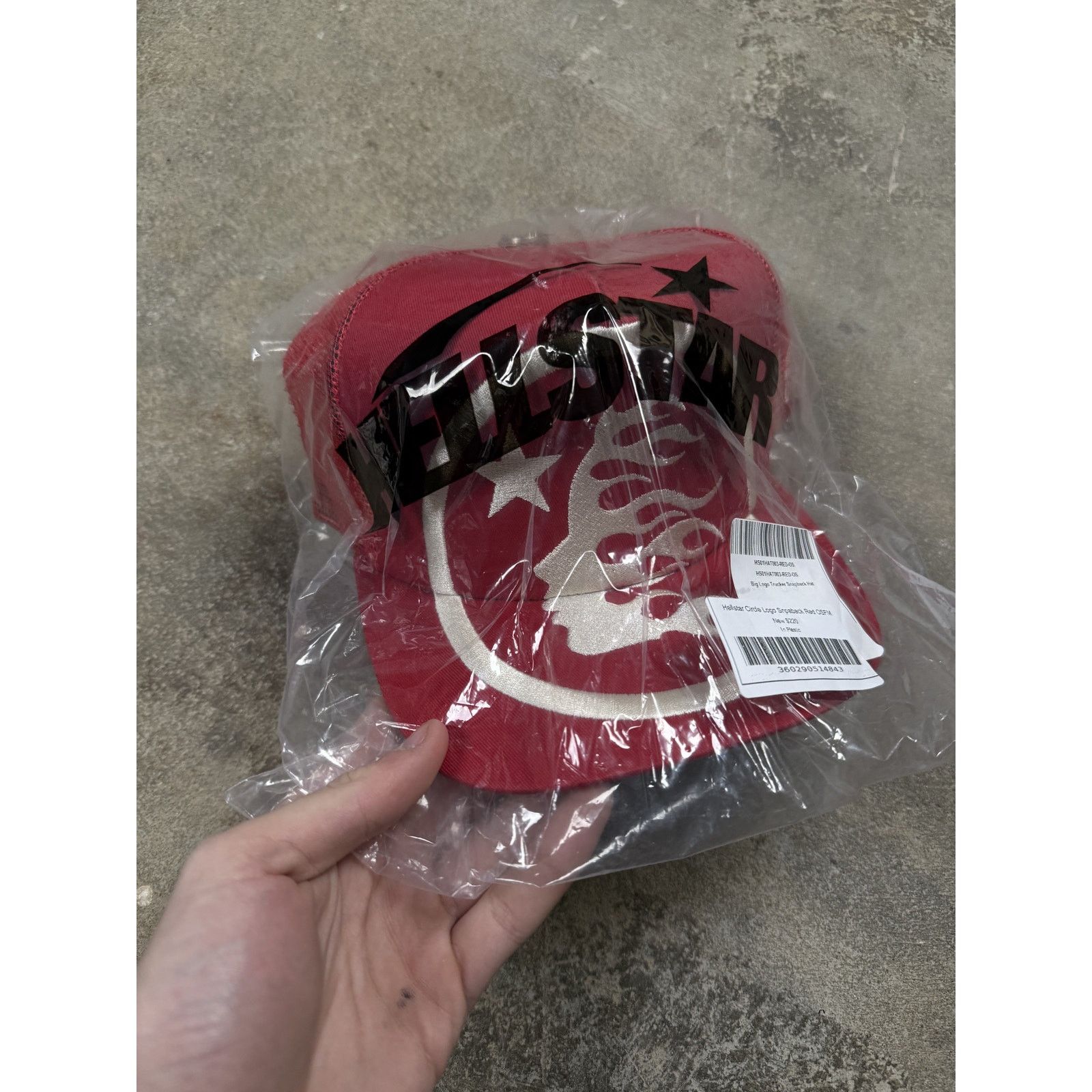 HELLSTAR Hellstar Circle Logo Snpaback Red New OSFM In Plastic | Grailed