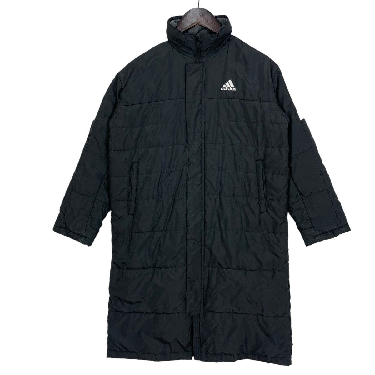 Adidas × Brand Adidas Long Jacket Zipper Black | Grailed