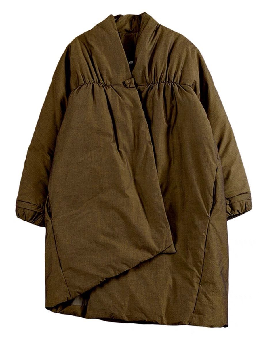 Japanese Brand × Streetwear Japanese Golden Brown Cotton Goose Down ...