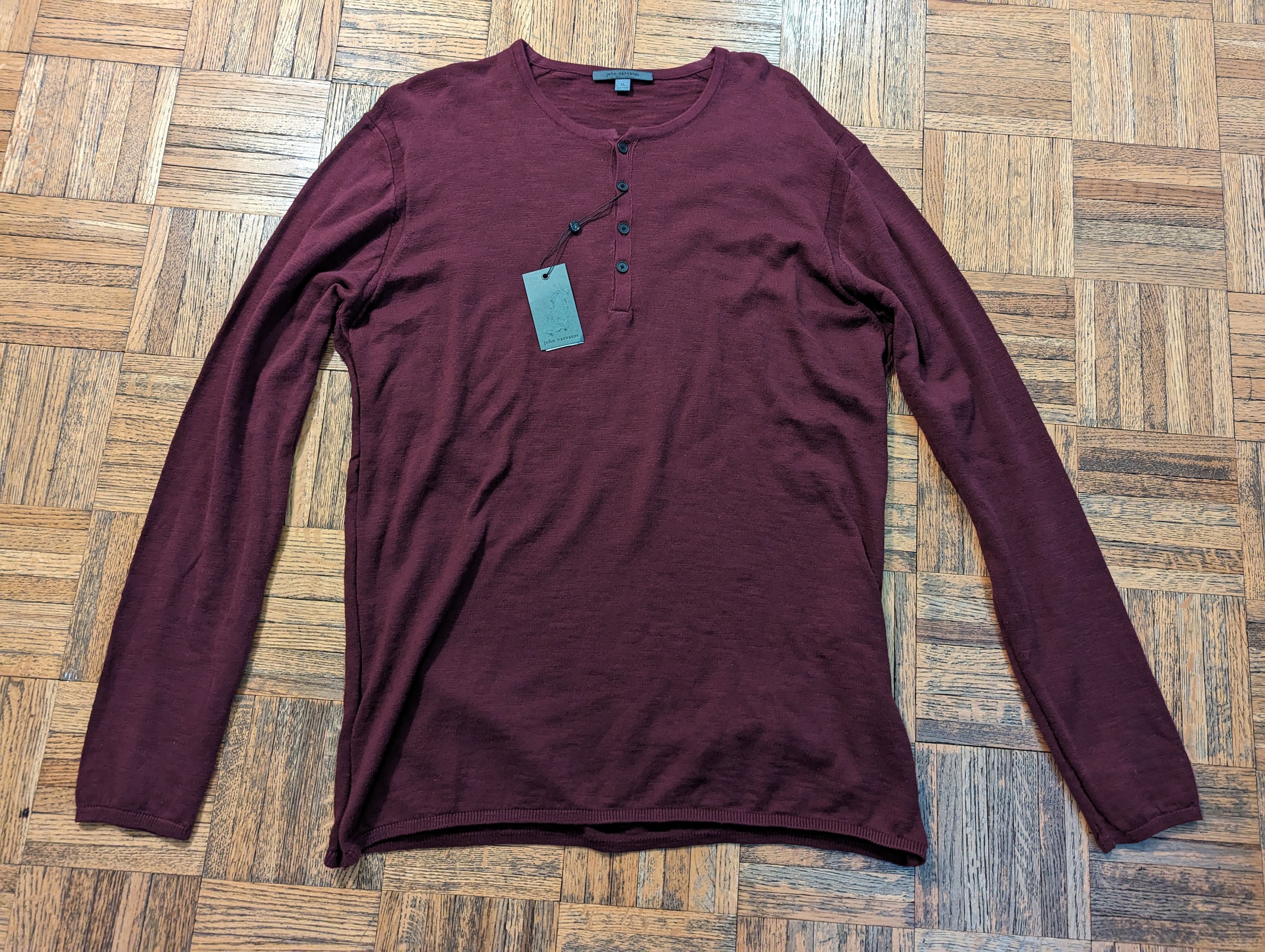 John Varvatos Henley, new with tags | Grailed
