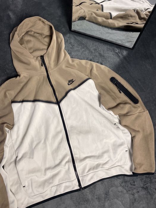 Nike Nike Tech Fleece Brown Zip Hoodie Ninja Neck Drill | Grailed