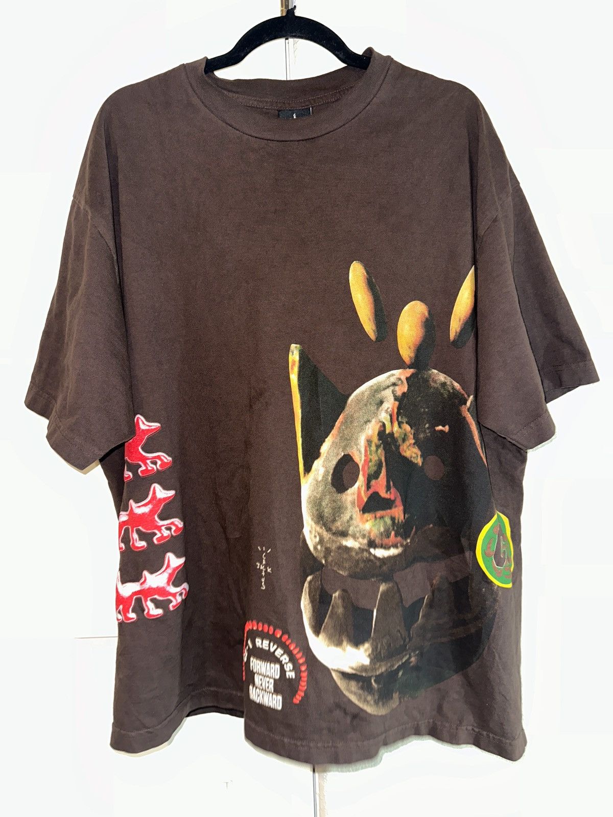 Travis Scott Travis Scott Never Backward T-shirt | Grailed Travis Scott Travis Scott Never Backward T-shirt | Grailed