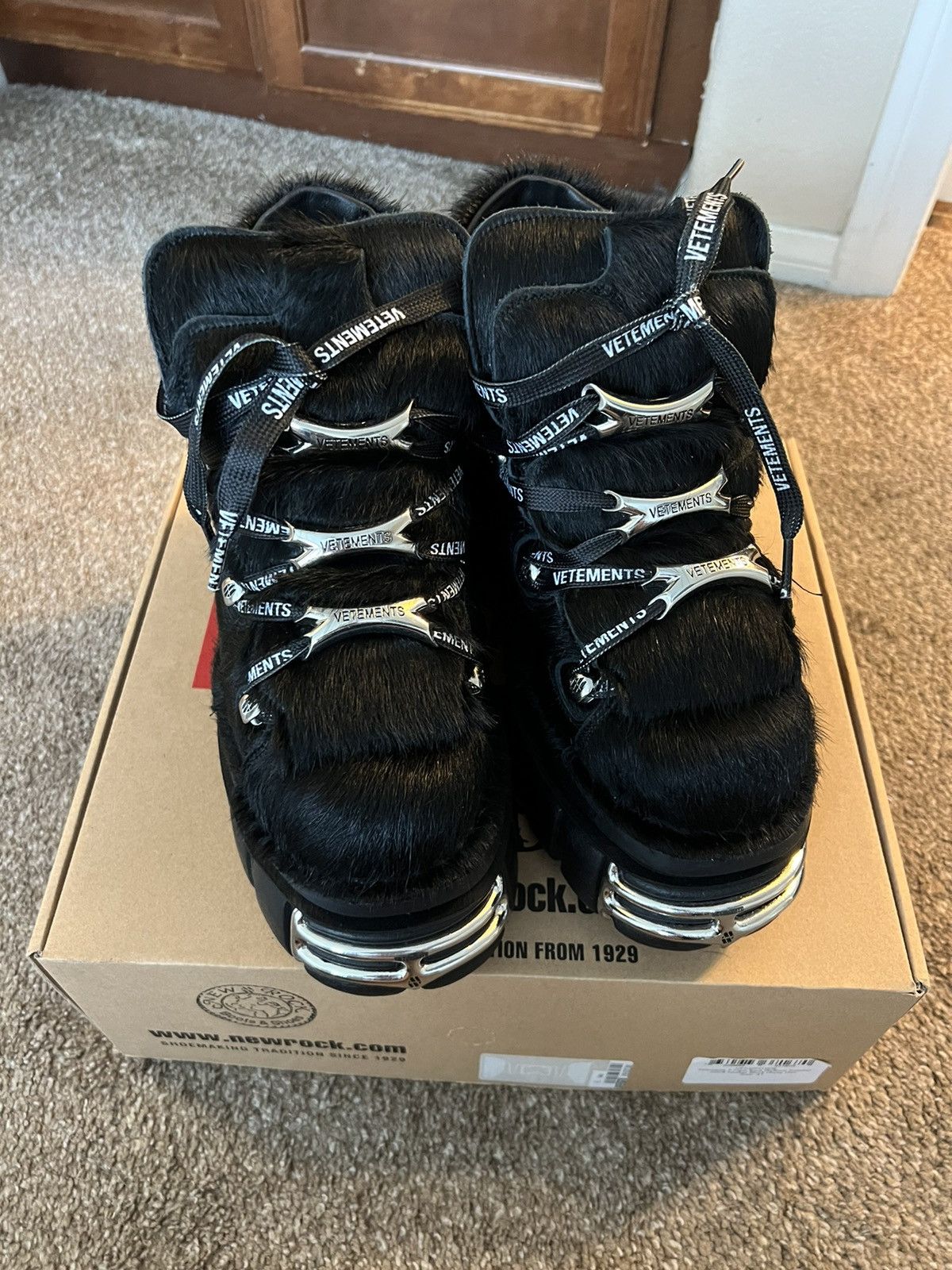 New Rock × Vetements Vetements x New Rock Pony Hair Boots | Grailed