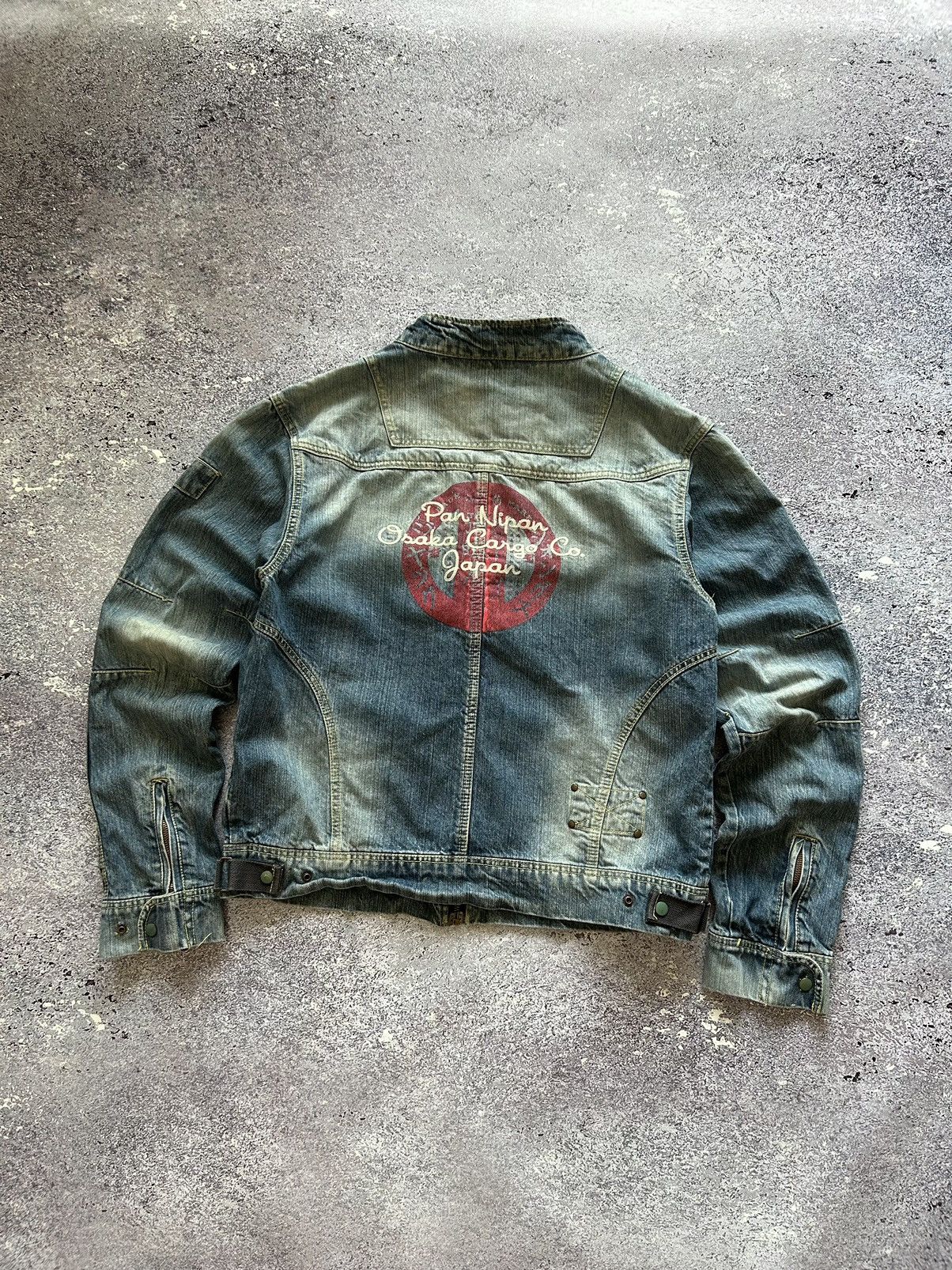 Vintage Vintage Japanese Denim Jacket Osaka Cargo JAPAN Y2K | Grailed