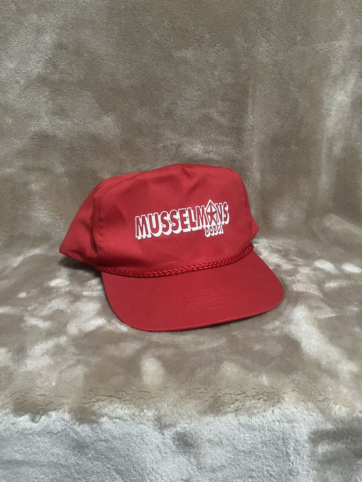 Vintage Vintage 90’s Dodge Musselmans red trucker cap / hat | Grailed
