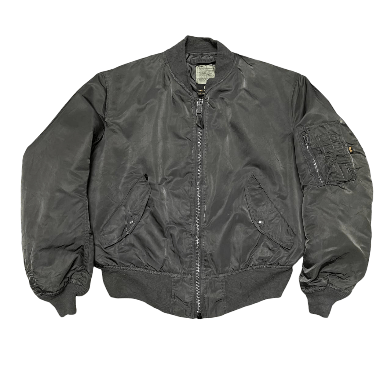 Alpha Industries × Made In Usa × Military Vintage Alpha Industries Ma 1 Flyers Bomber Jacket ...