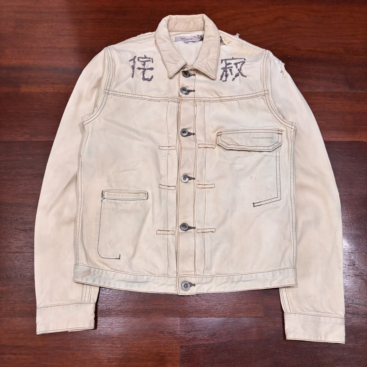 Distressed Denim × Japanese Brand × Nonnative ⚡️QUICK SHIP⚡️ Nonnative Selvedge Distressed ...