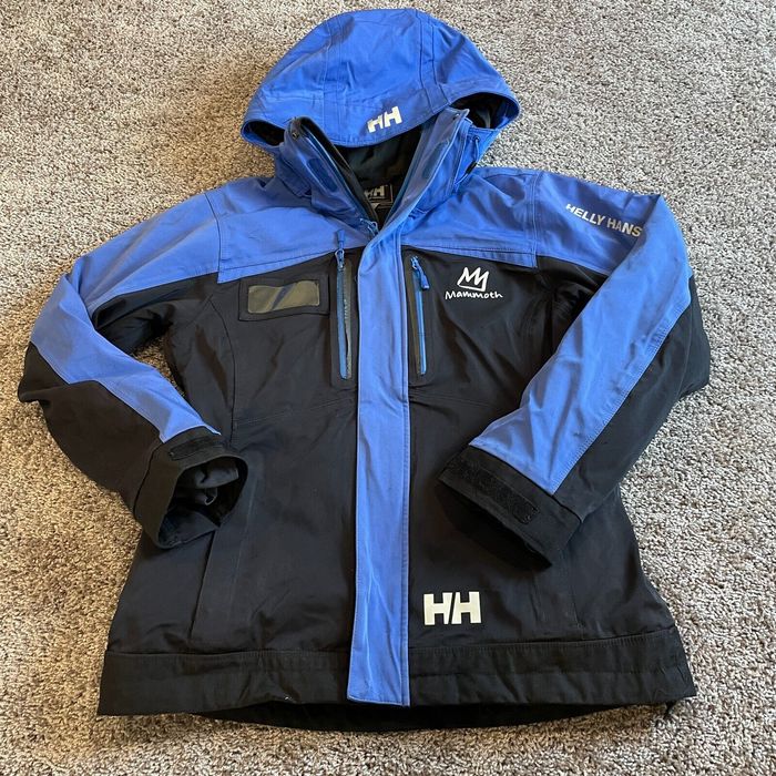Helly Hansen Helly Hansen Jacket Mens Medium Hooded Parka Helly Tech Blue Mammoth Recco | Grailed