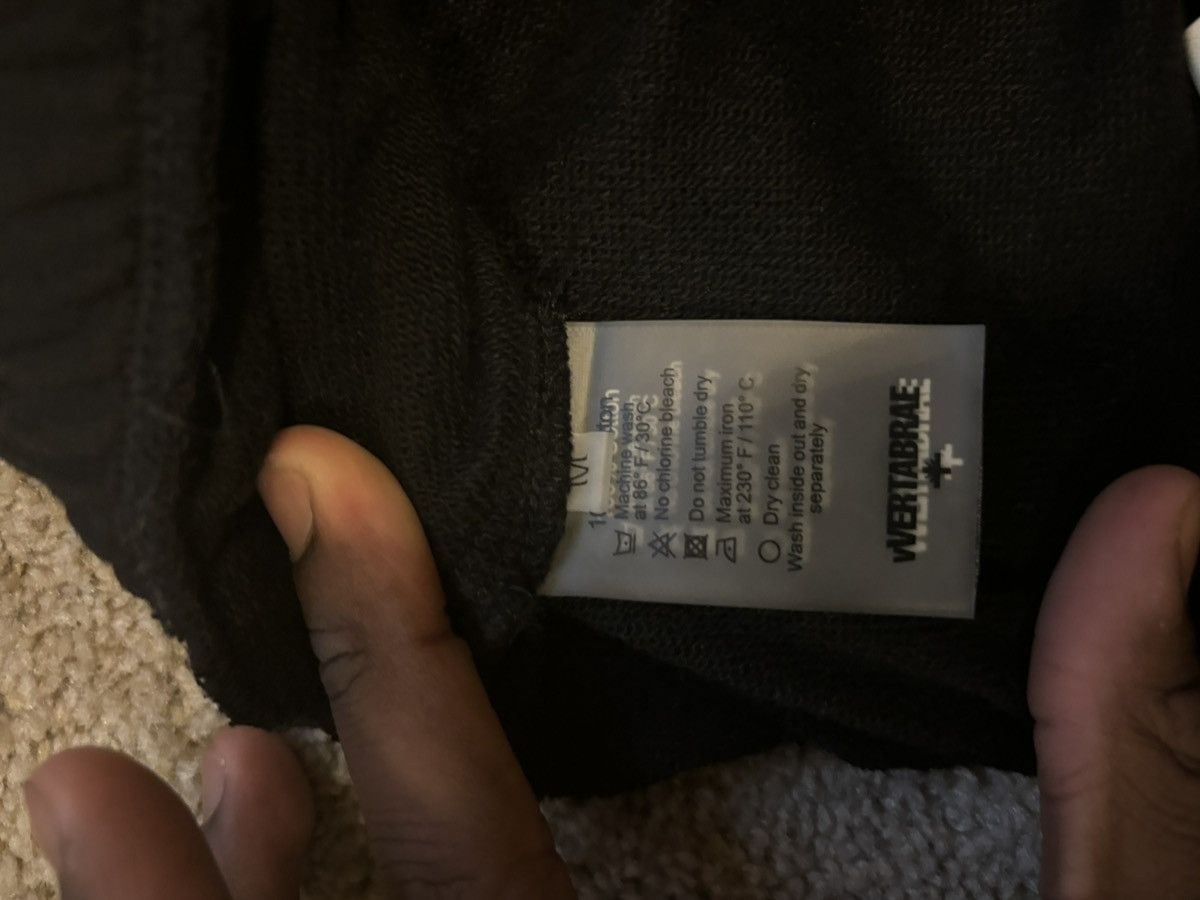Vertabrae Vertebrae wide leg sweatpants black montage | Grailed