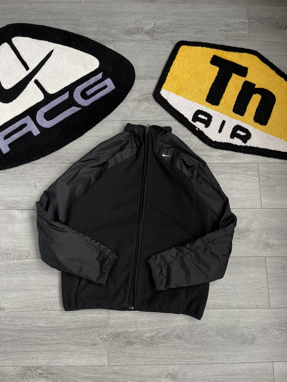 Nike × Streetwear × Vintage 90s Nike Vintage Fleece Mini Swoosh ...