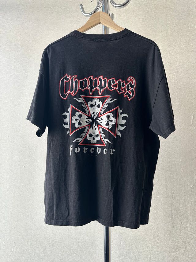 Vintage Vintage 1990s Choppers Forever Skull Cross Tee | Grailed