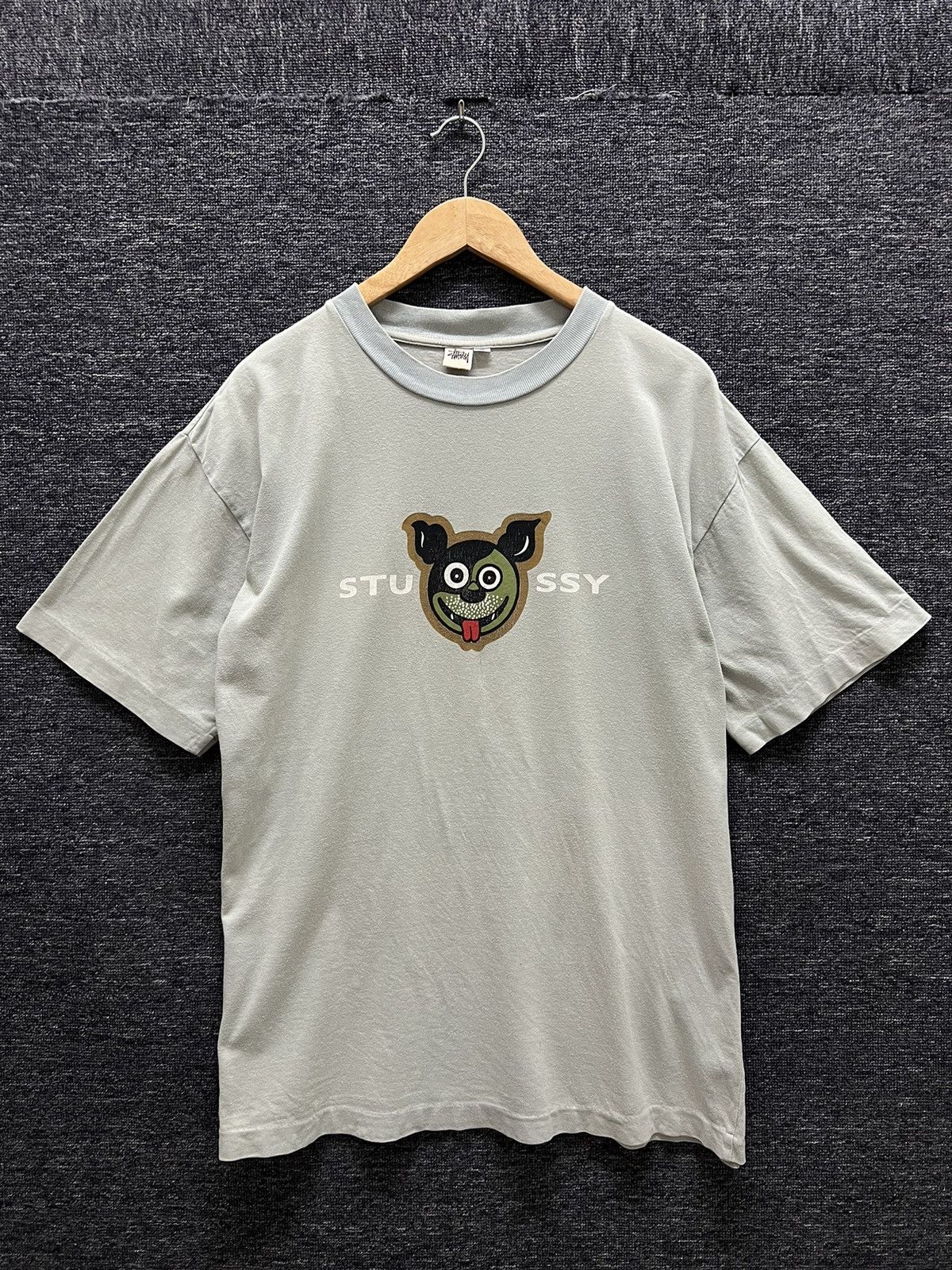 Stussy × Vintage Vintage 90s Stussy Dog Rare Og Logo Tees | Grailed