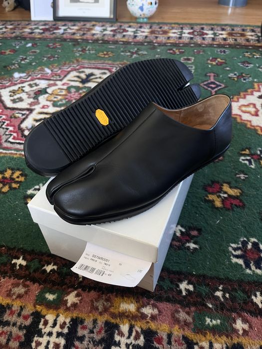 Maison Margiela Martin Margiela Black Tabi Loafers w Vibram Mini Tooth ...