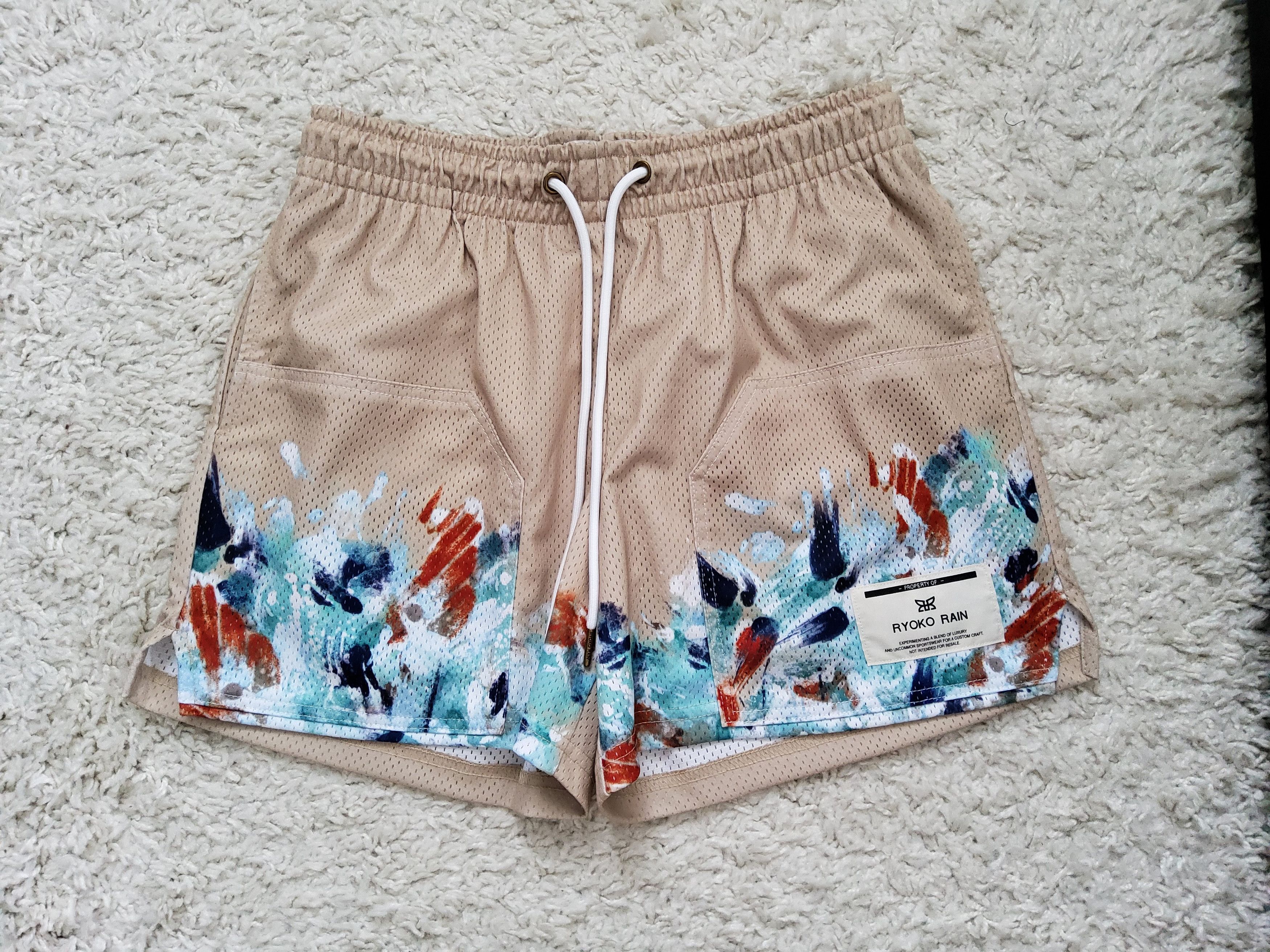 Streetwear Ryoko Rain Artist Mesh Shorts Grailed